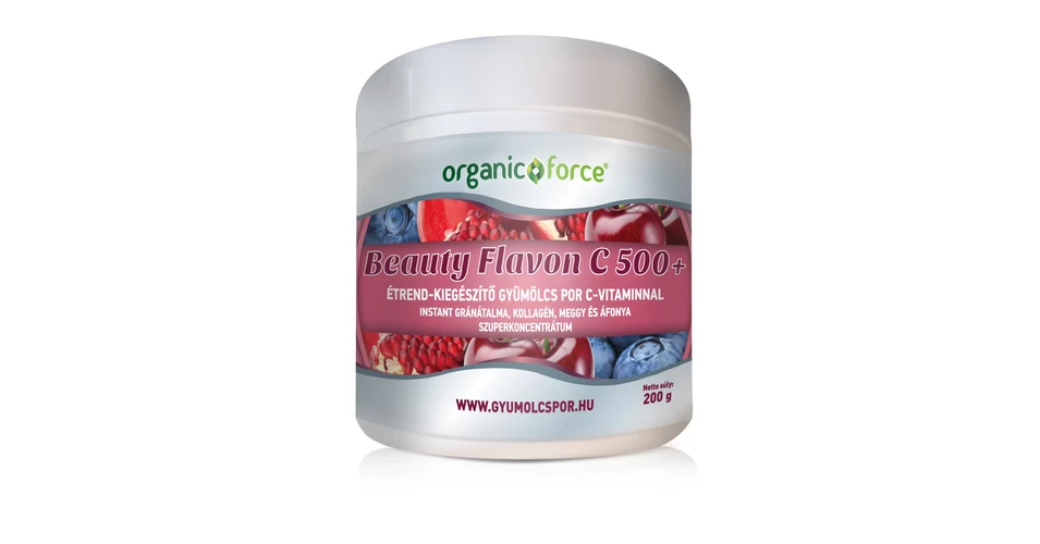 Beauty Flavon C 500+ szuperkoncentrátum 200 g - organic force ...